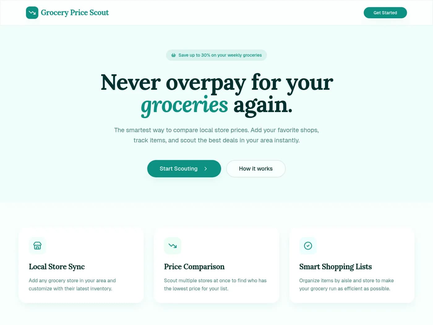 Grocery Price Scout