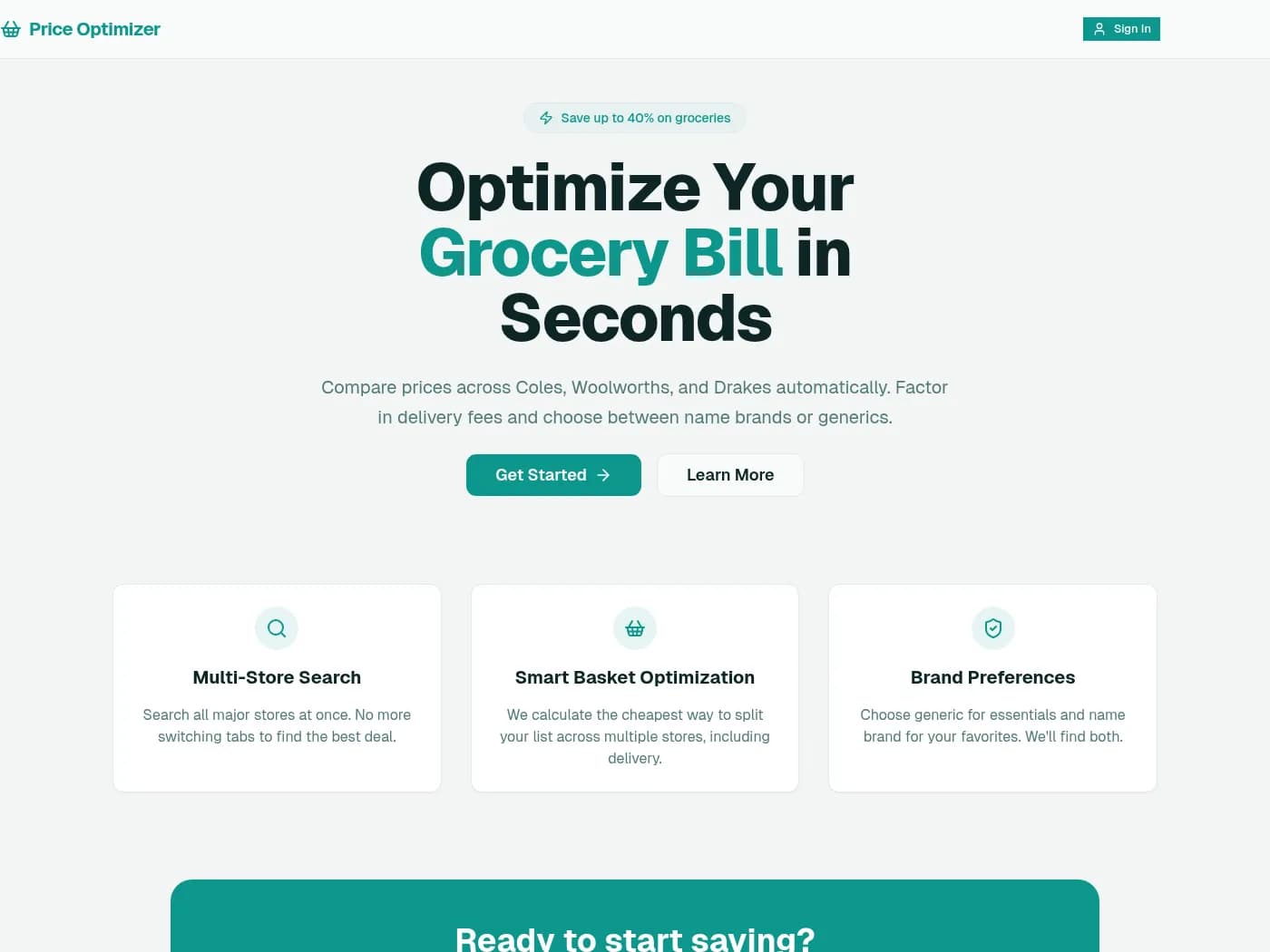Grocery Price Optimizer