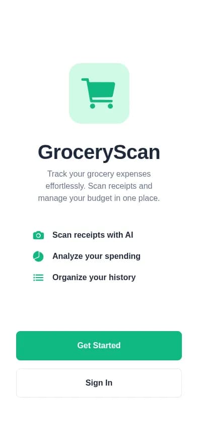 GroceryScan Tracker