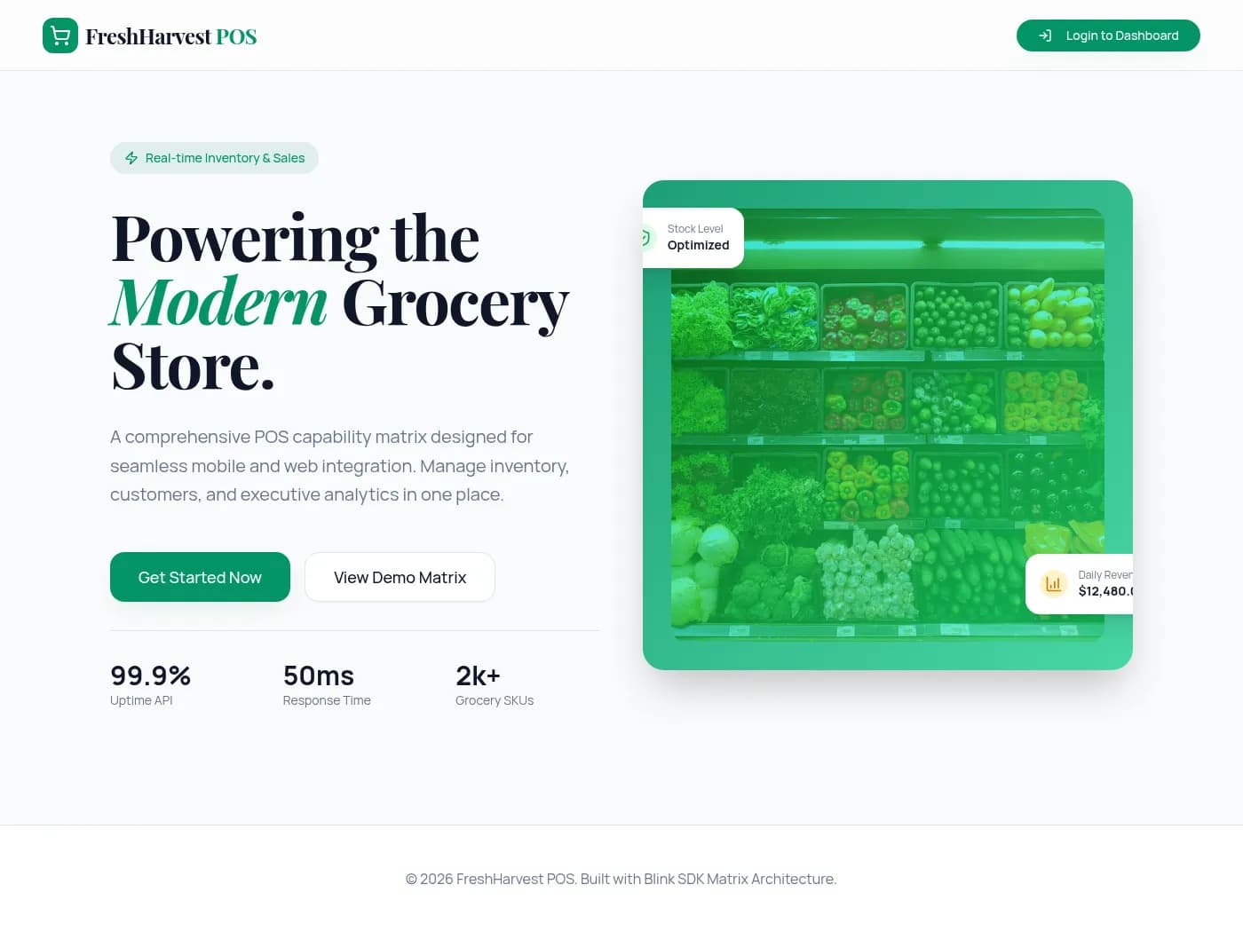 GroceryPOS API Matrix