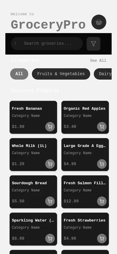 GroceryPro Mobile Manager