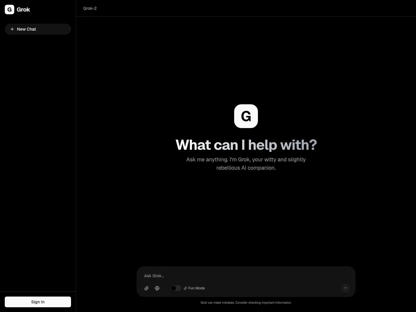 Grok Chat Clone