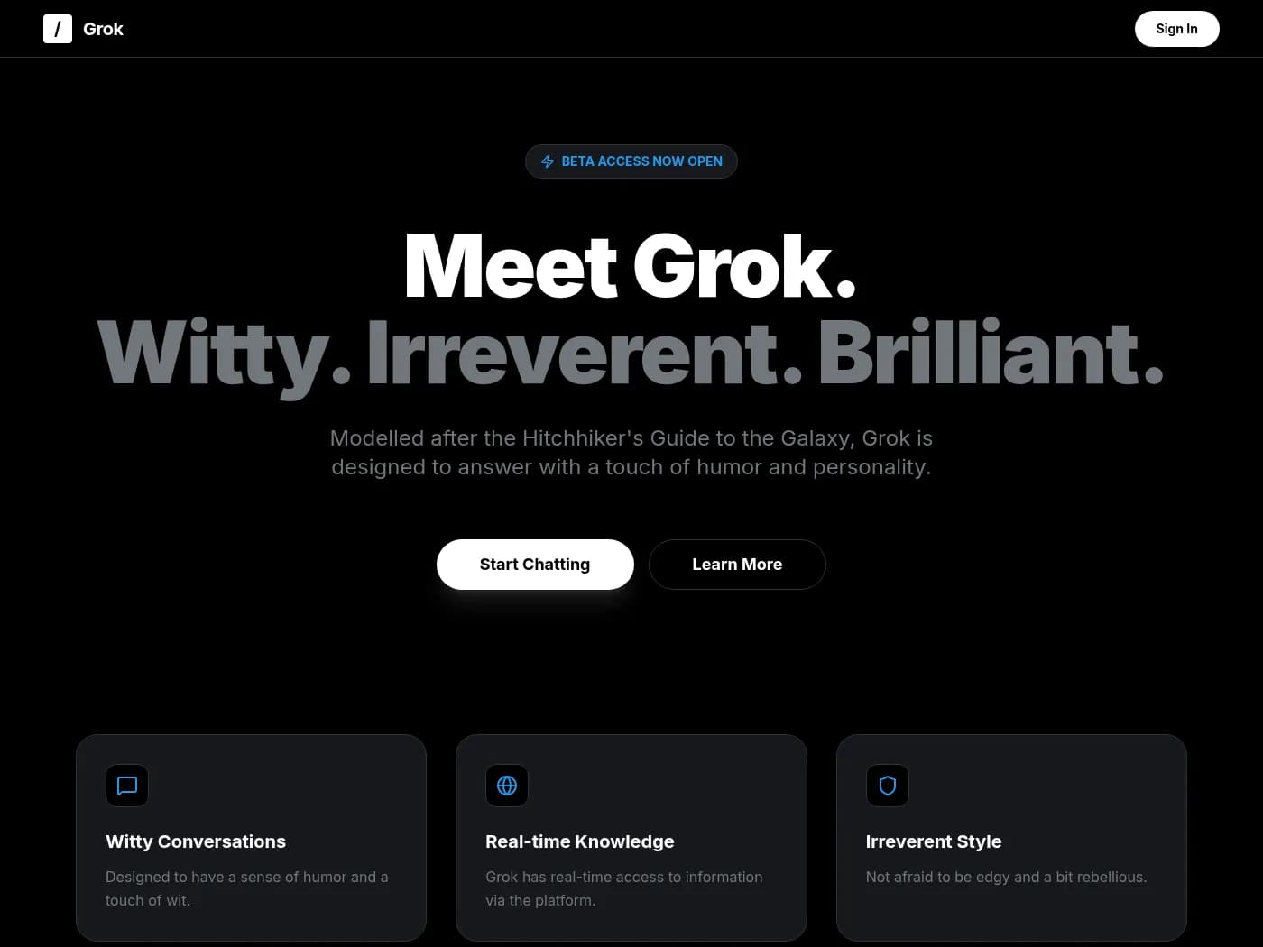 Grok Chat Clone