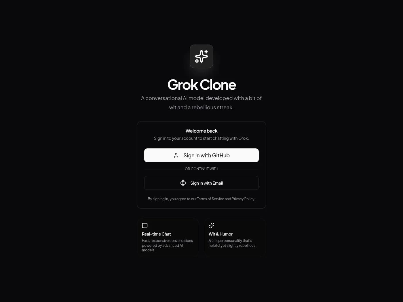Grok Chat Clone