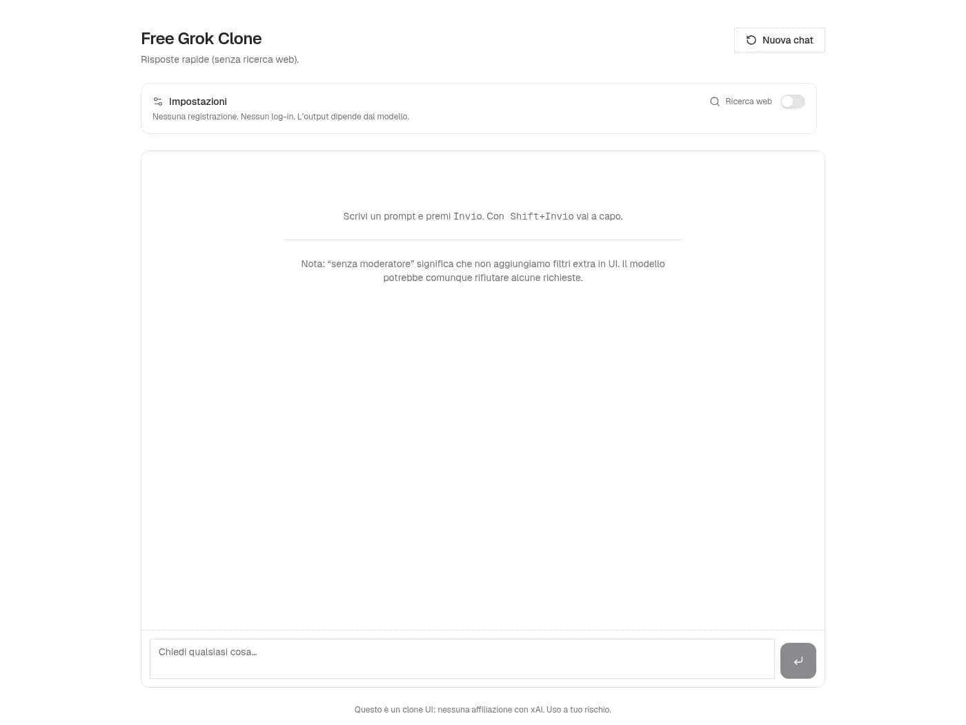 Free Grok Clone