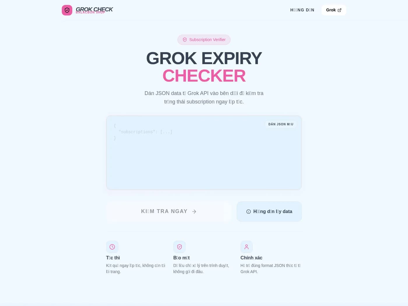 Grok Sub Expiry Checker