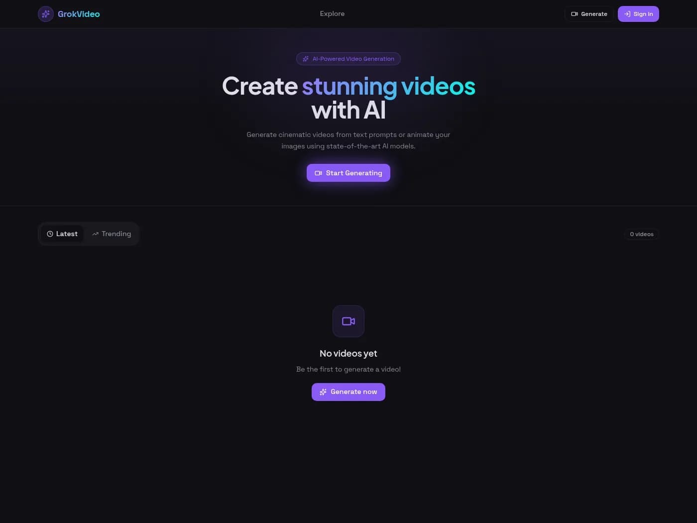 Grok Video Clone