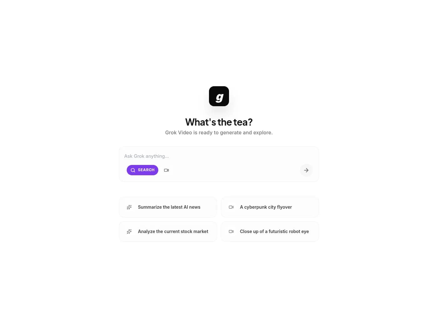 Grok Video Clone