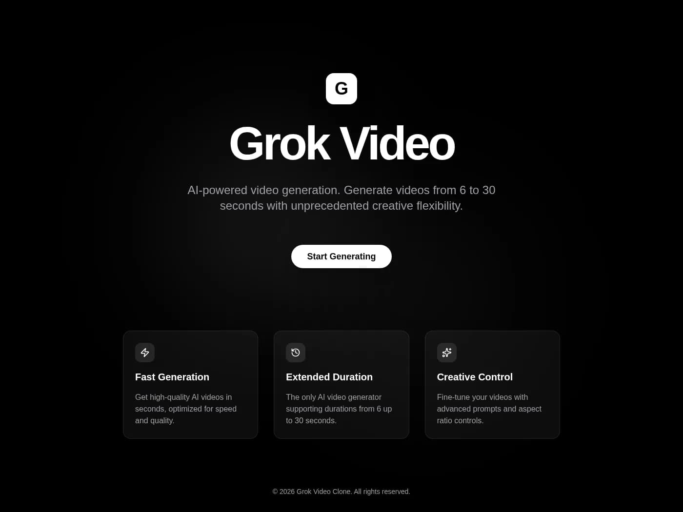 Grok Video Clone