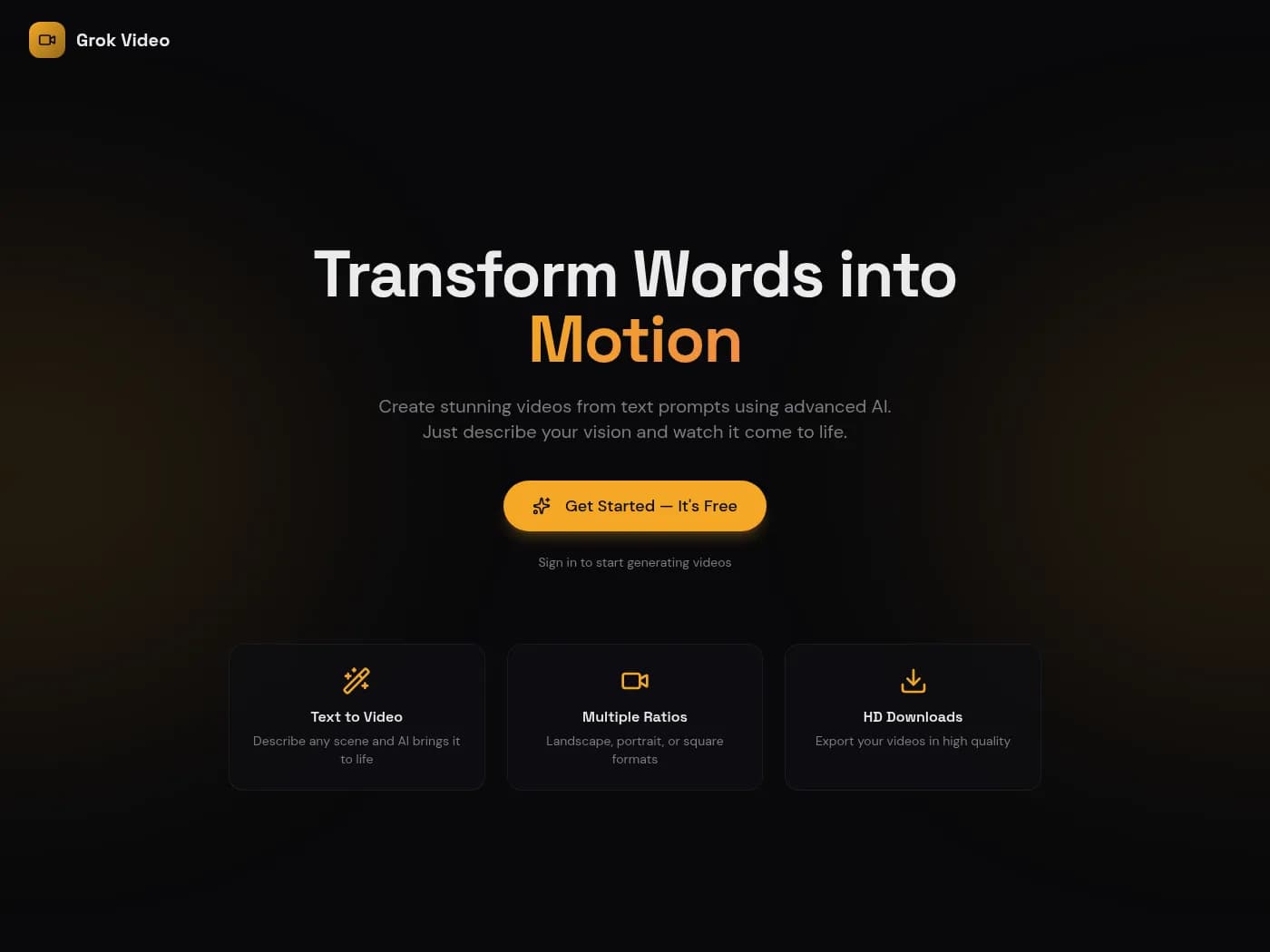 Grok Video Clone