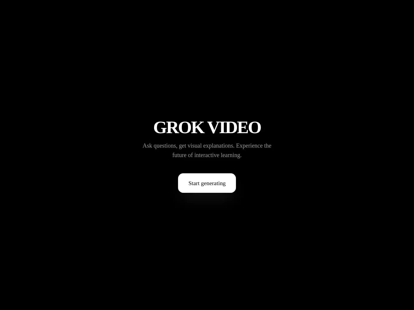 Grok Video Clone