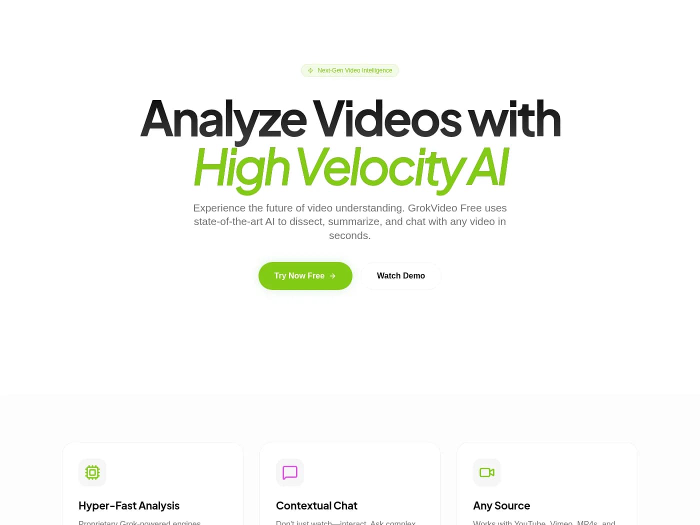 Grok Video Free Clone