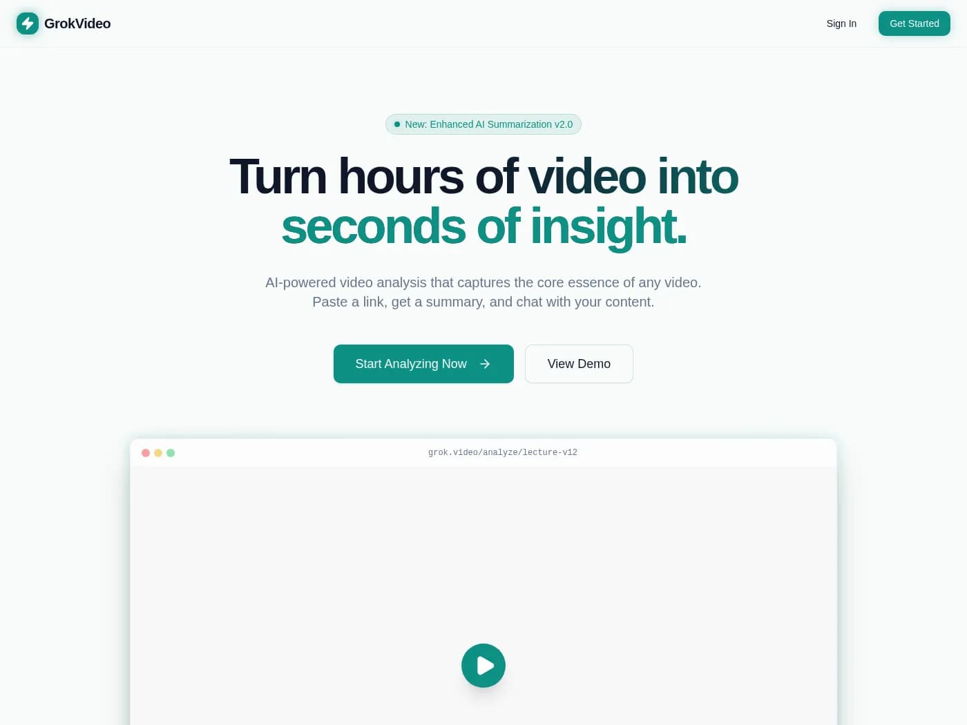 Grok Video Clone