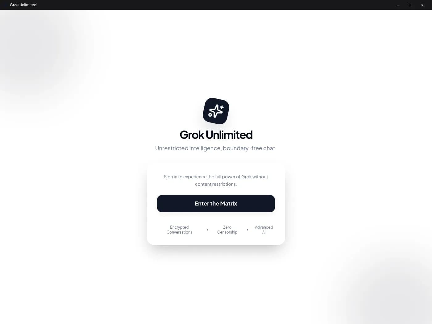 Grok Unlimited Windows App