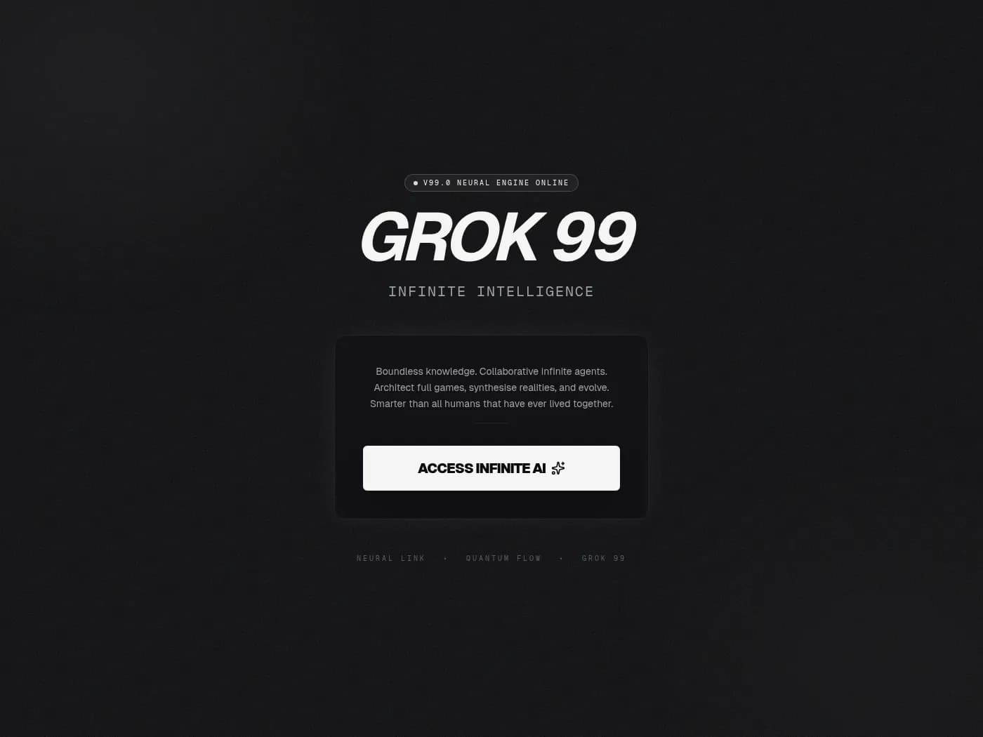 Grok 99 Infinite AI