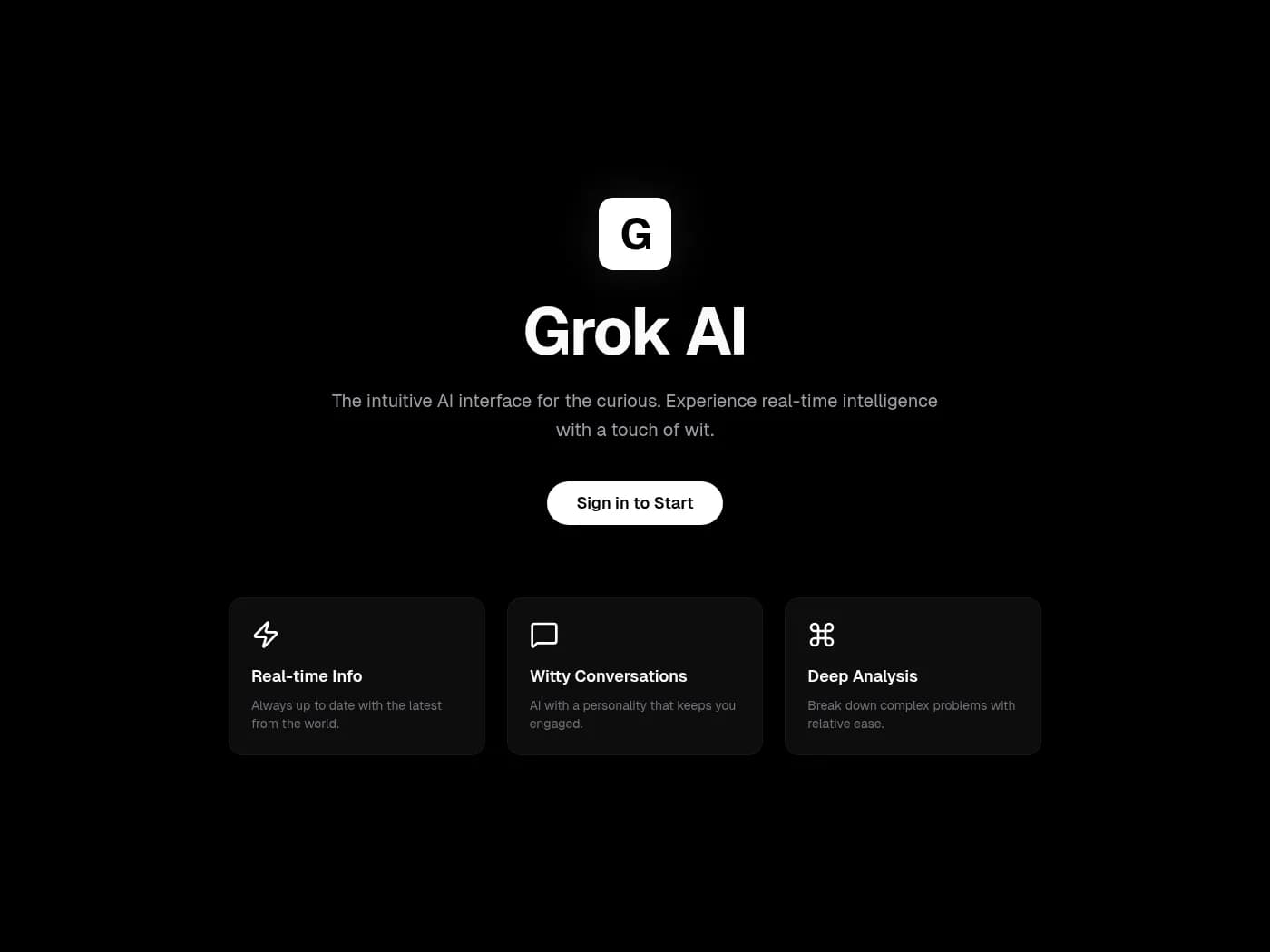 GrokAI Interface