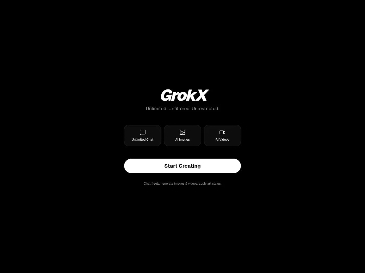 GrokX Unlimited Chat