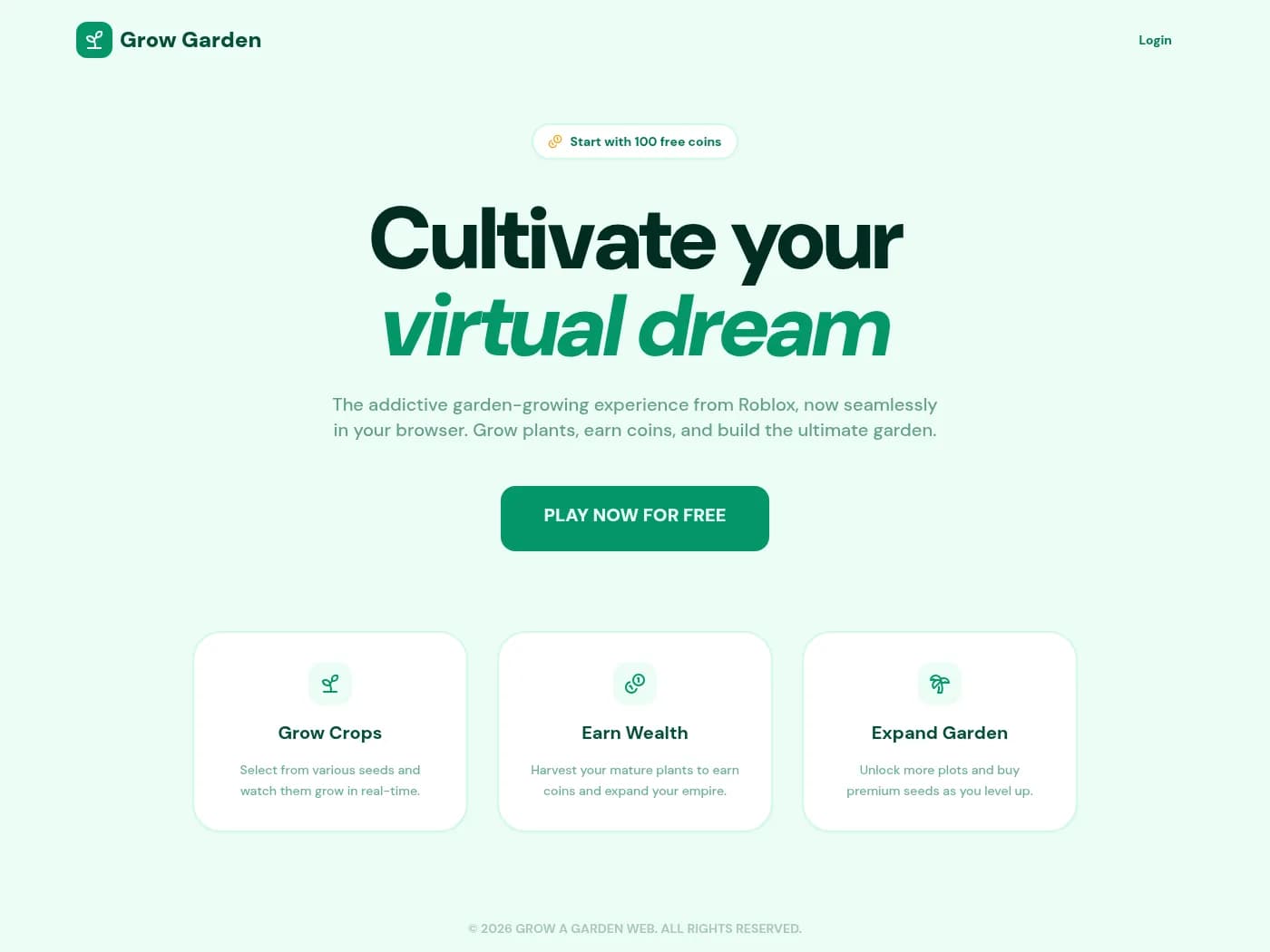 Grow A Garden Web