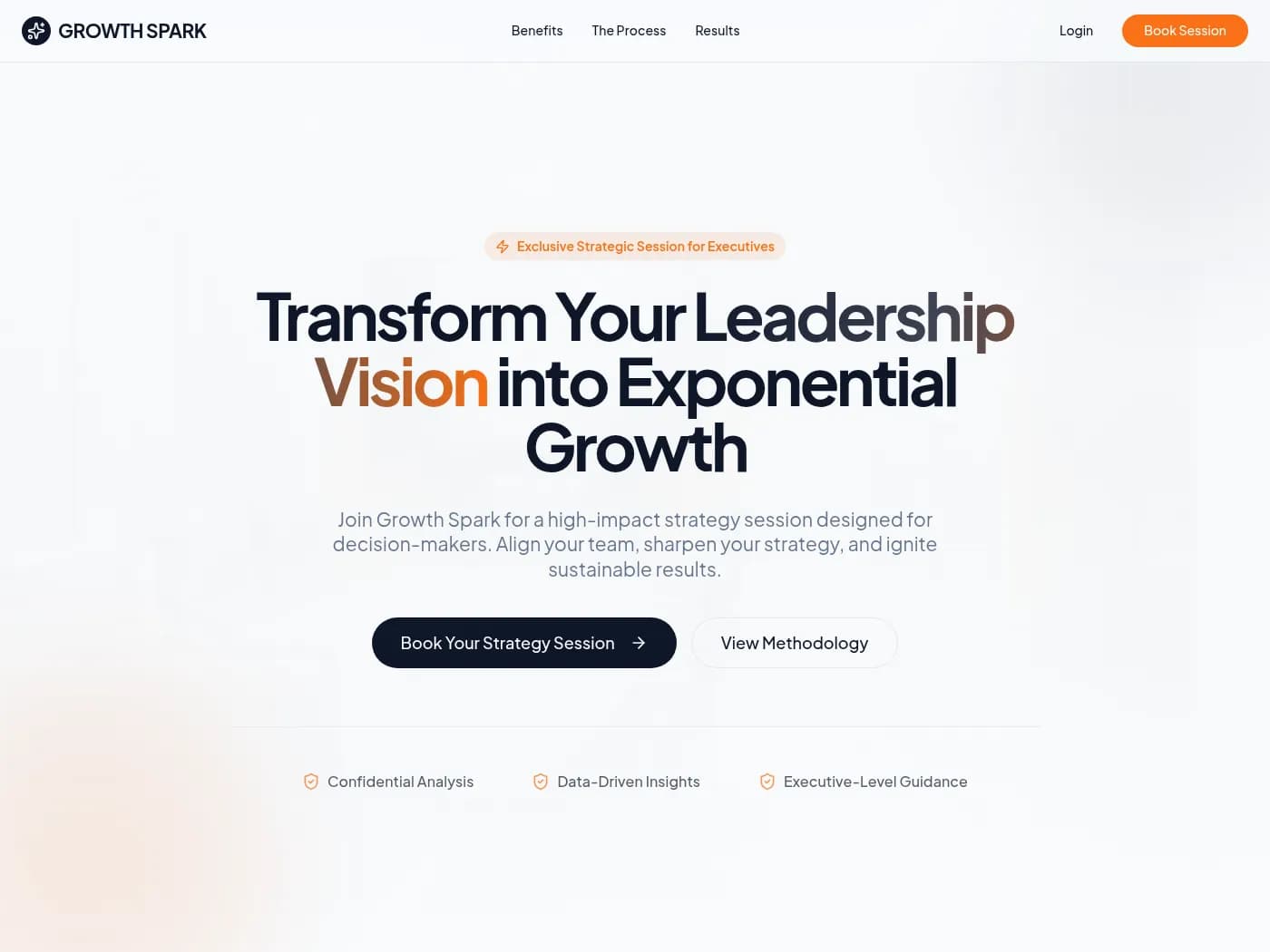 Growth Spark Landing Page