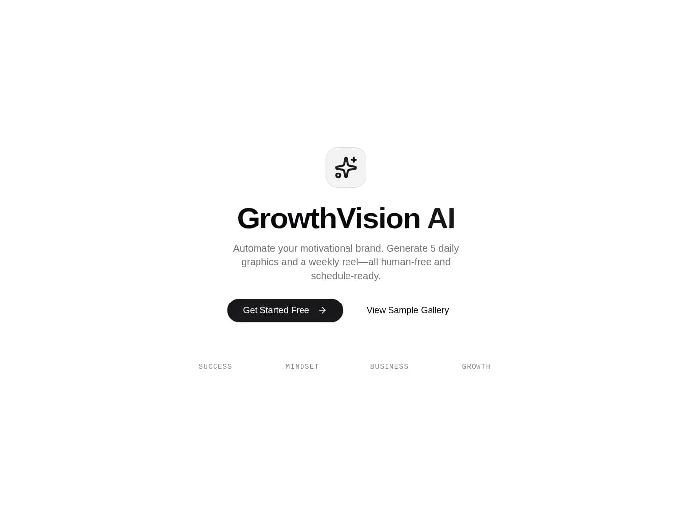 GrowthVision AI Creator