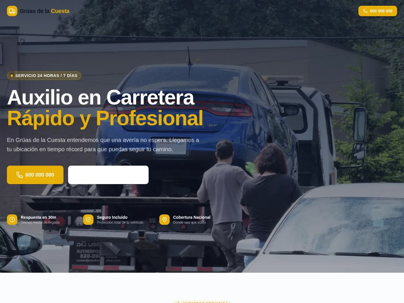 Grúas de la Cuesta Web