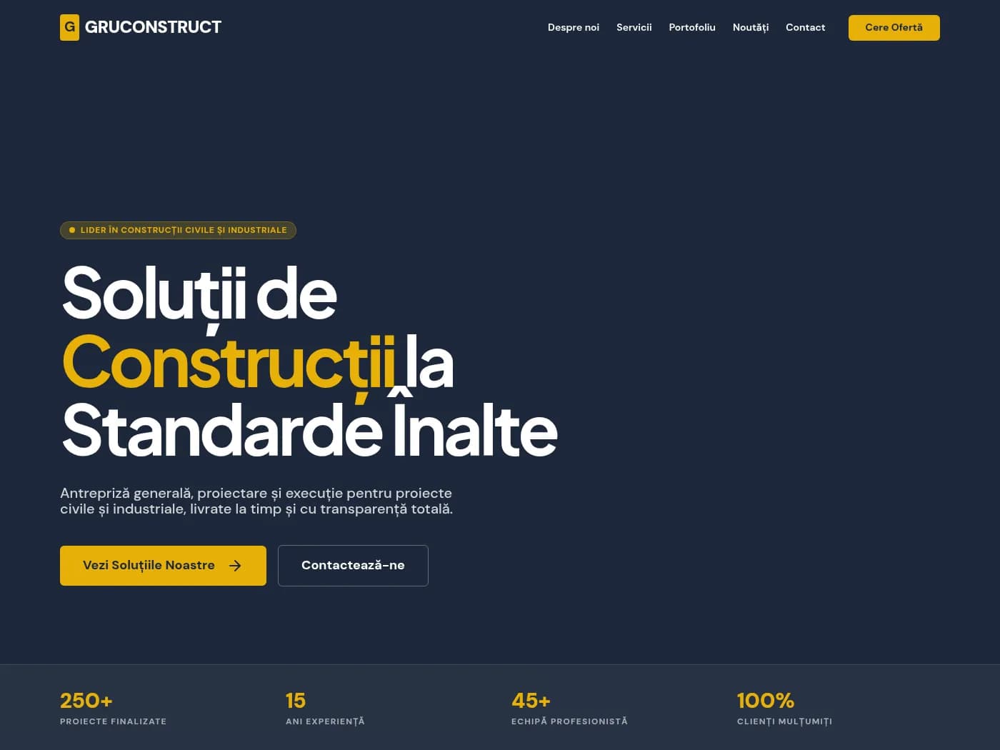GRUCONSTRUCT Modern Website