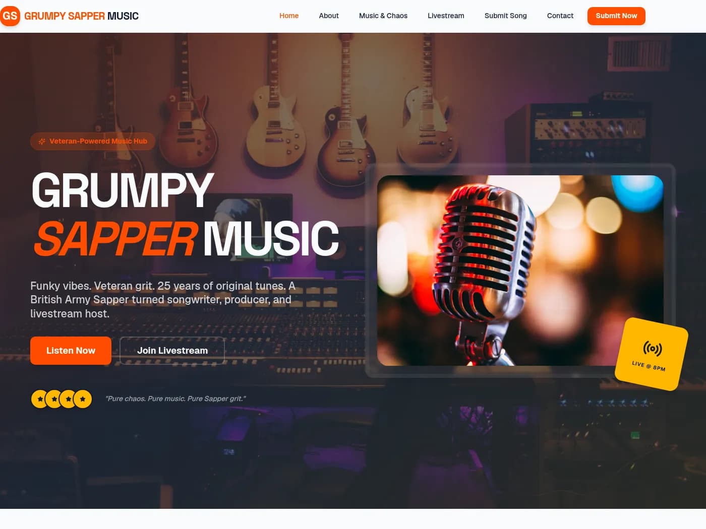Grumpy Sapper Music Hub