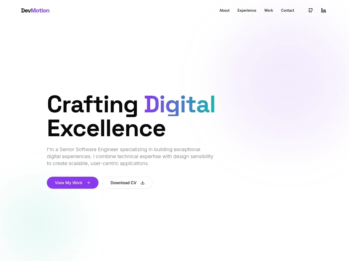 DevMotion Portfolio