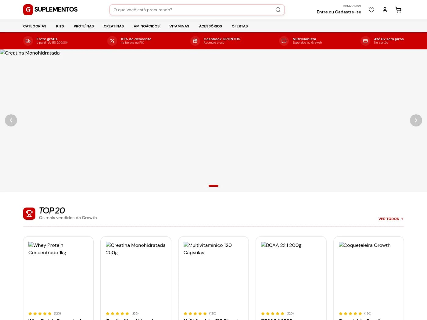 GSuplementos Storefront