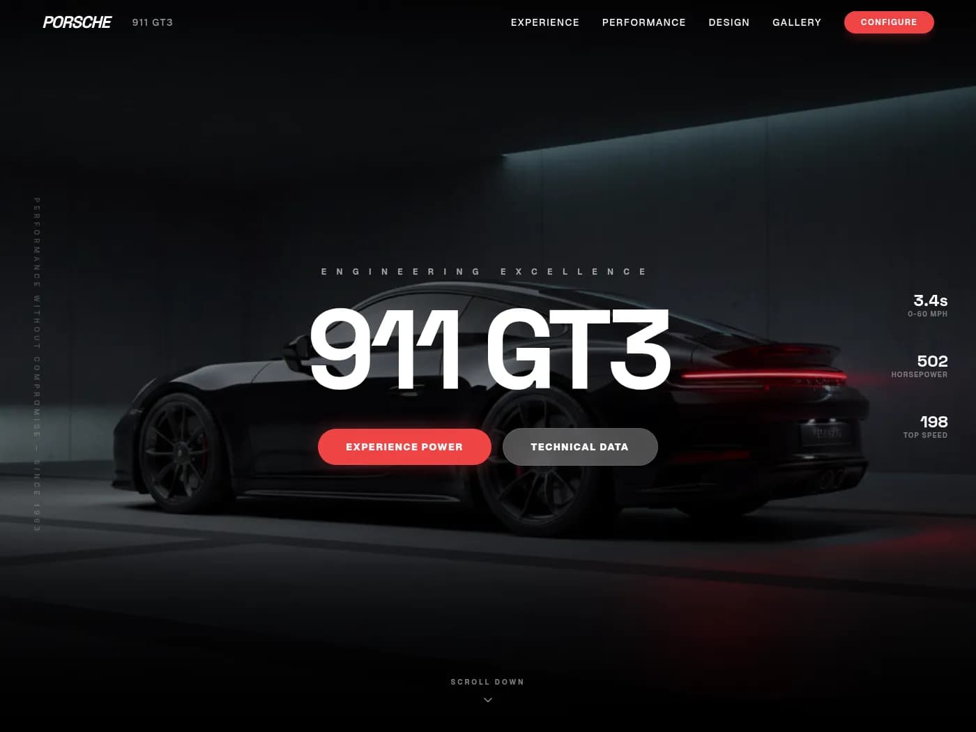 Porsche 911 GT3 Landing