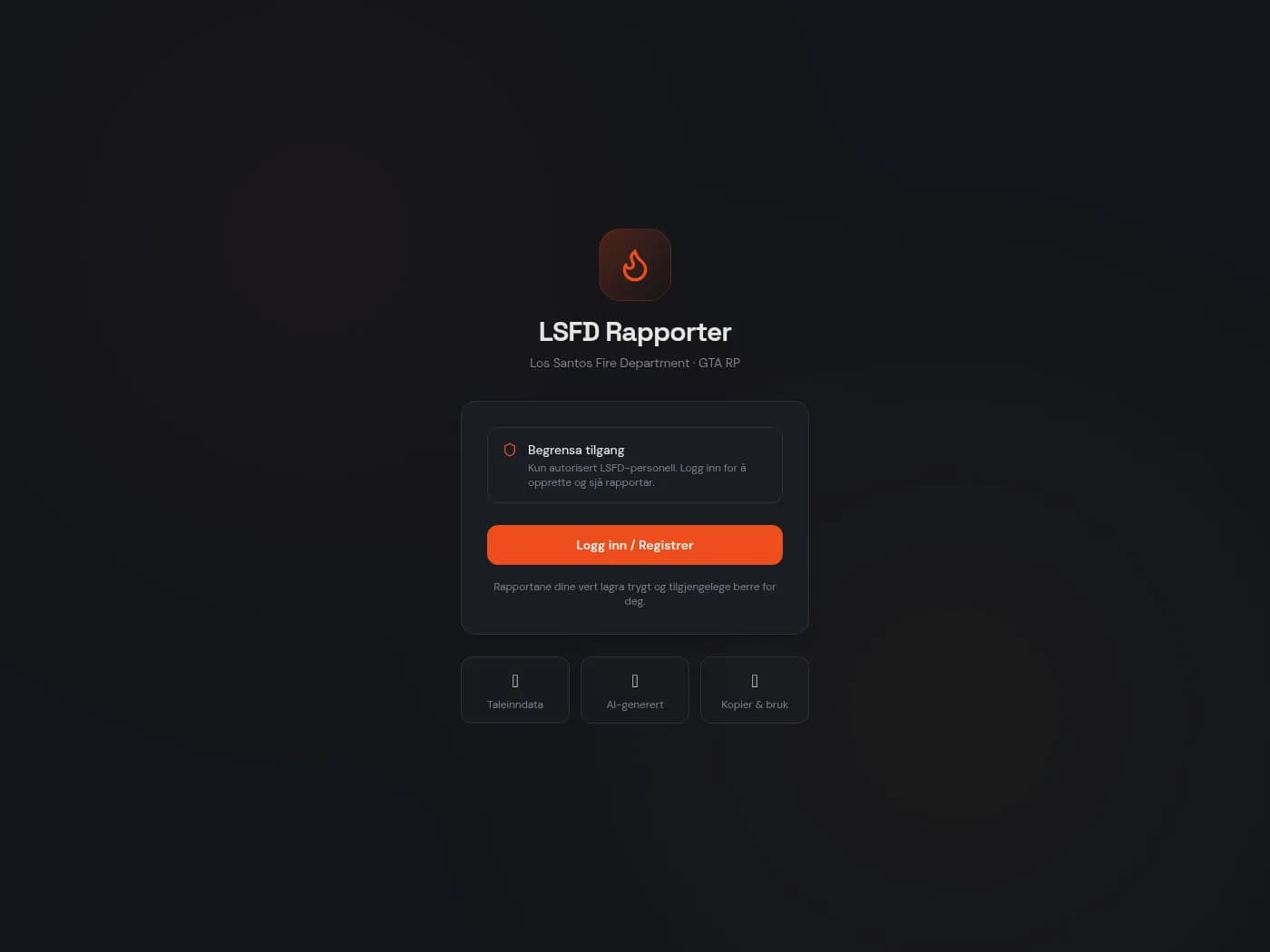 GTA RP Brannrapport AI