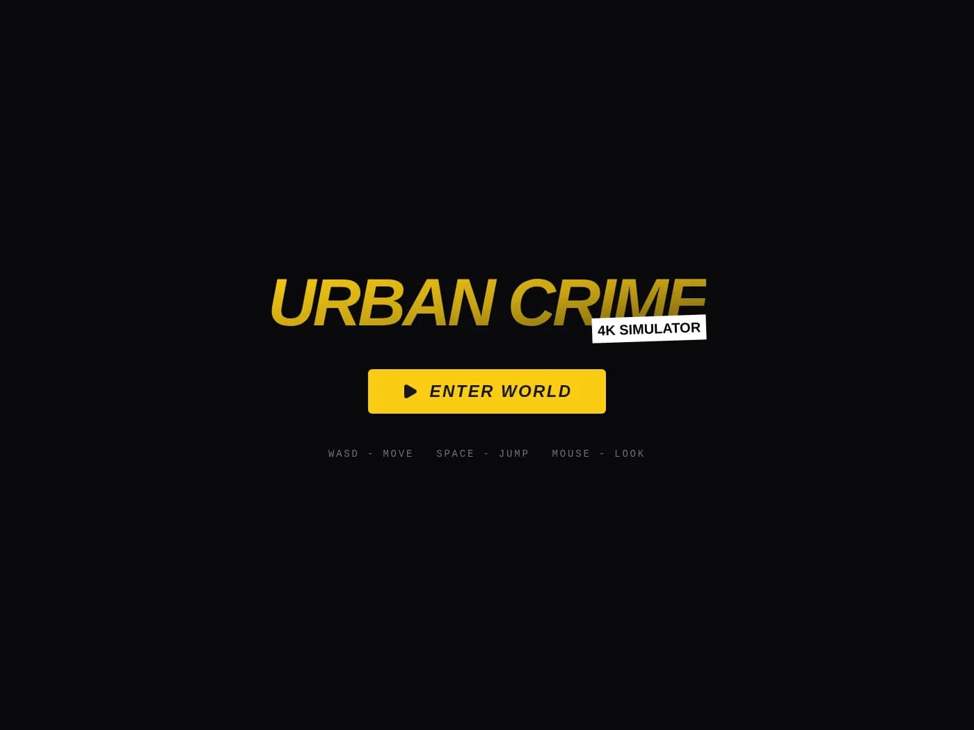 Urban Crime 4K Simulator