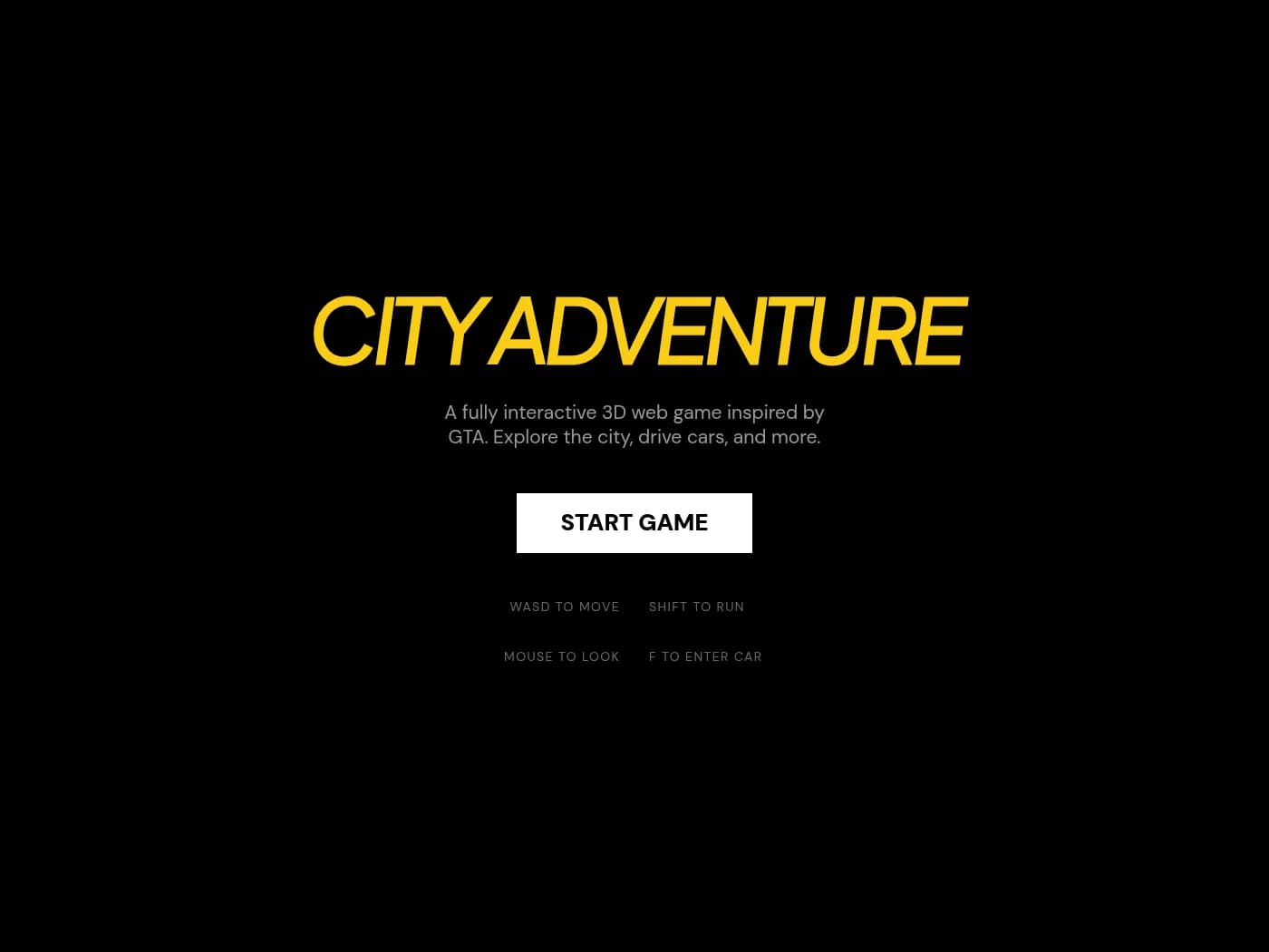 GTA 5-Style 3D Web Game
