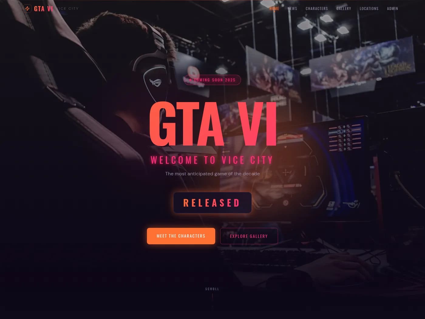 GTA 6 Styled Web App