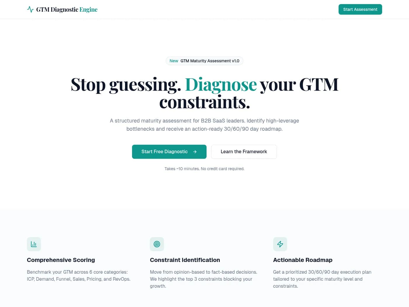 GTM Diagnostic Engine