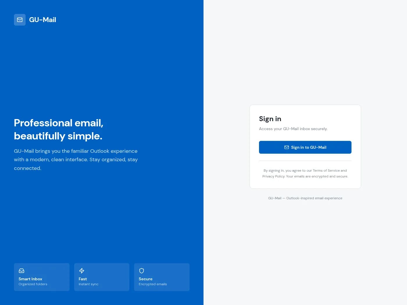 GU-Mail Email Service