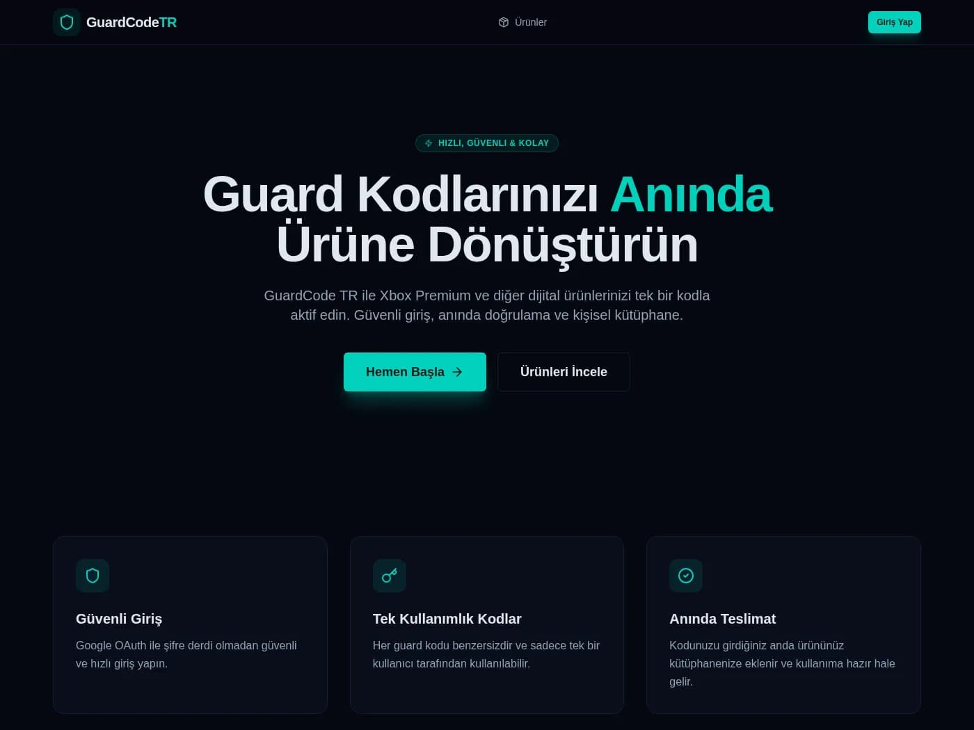 GuardCode TR Platform