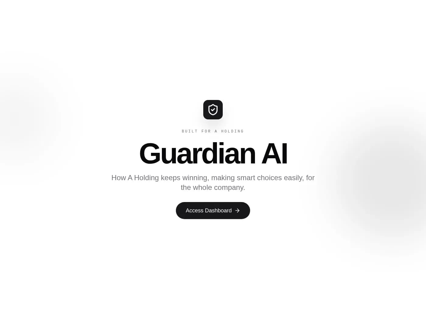 Guardian AI Dashboard