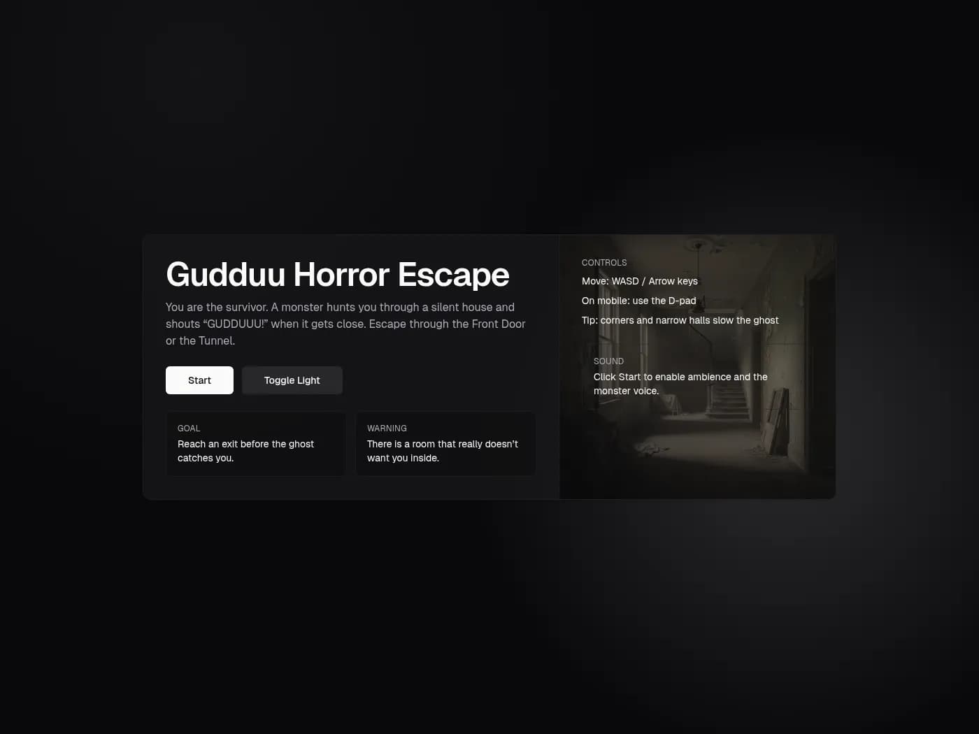 Gudduu Horror Escape