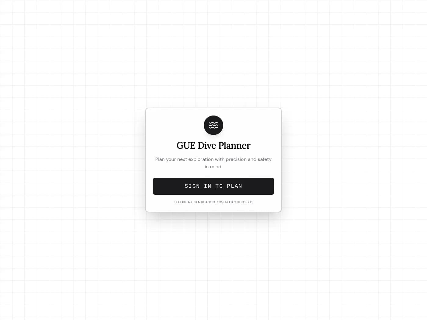 GUE Dive Planner