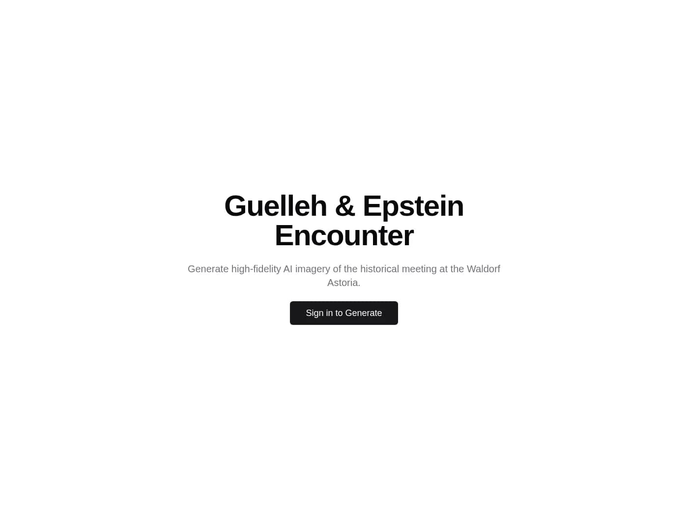 Guelleh Epstein Encounter