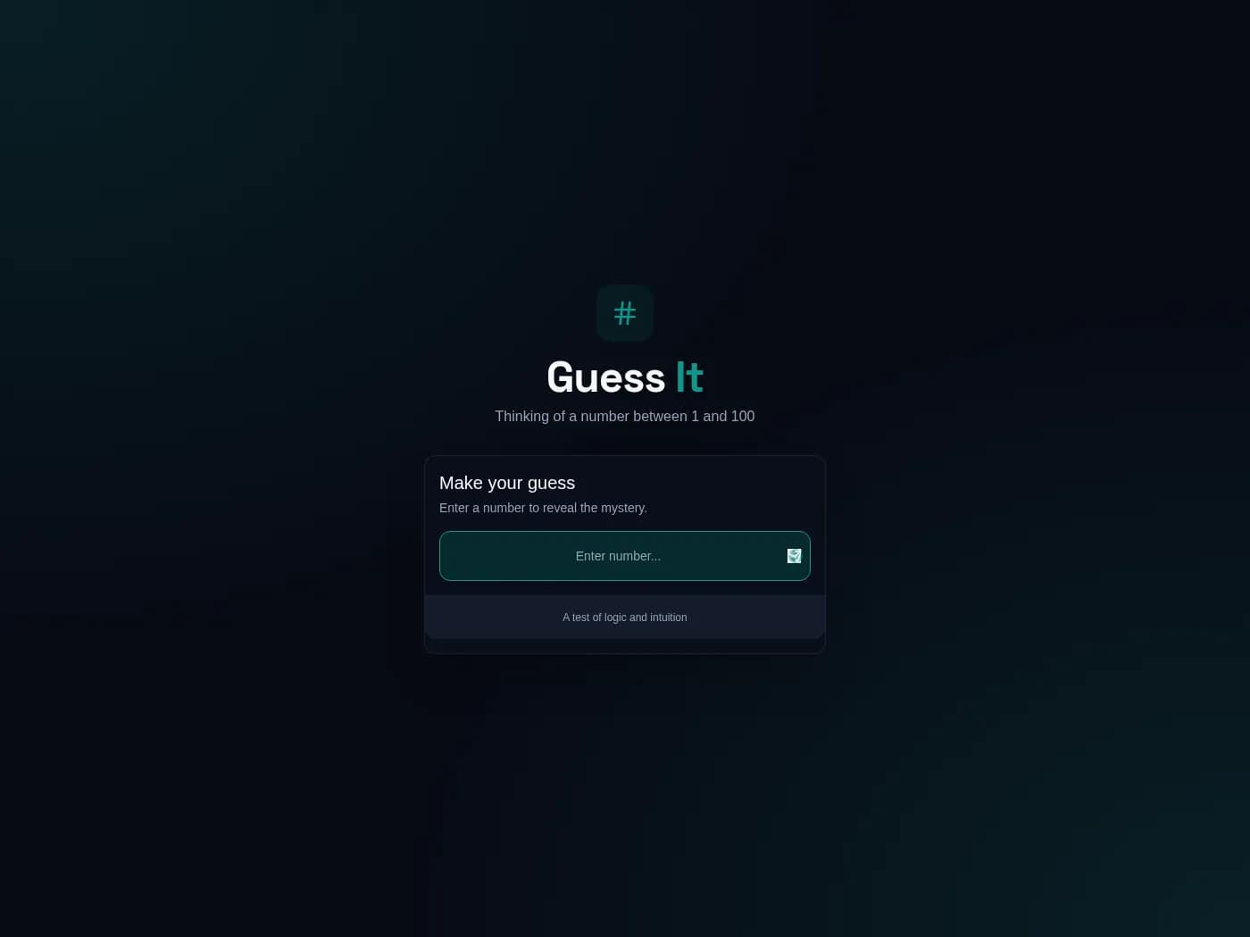 Guess The Number Game