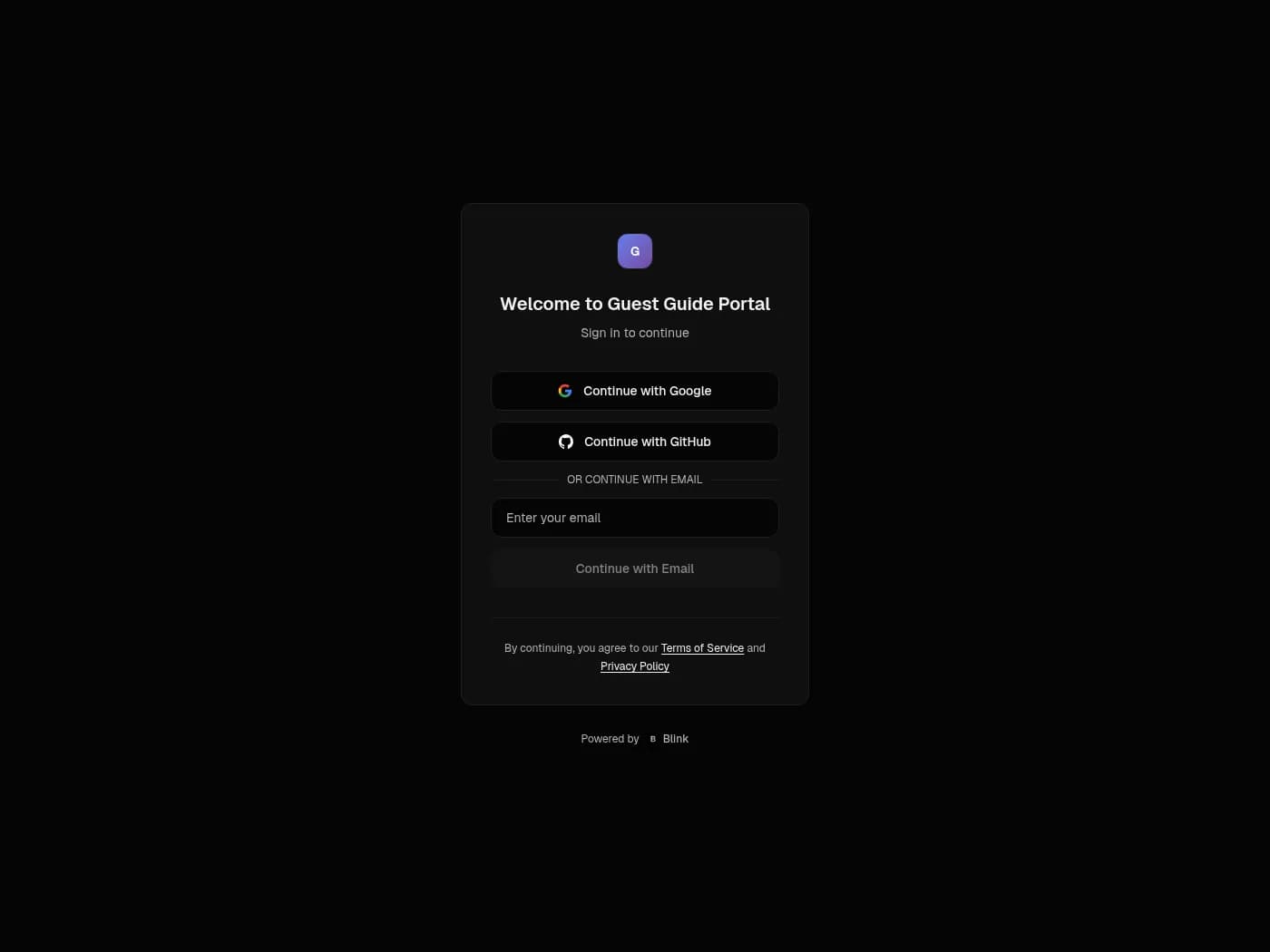 Guest Guide Portal