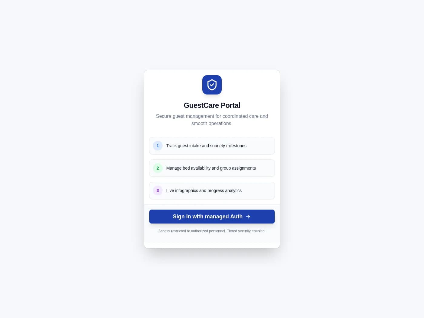 GuestCare Portal