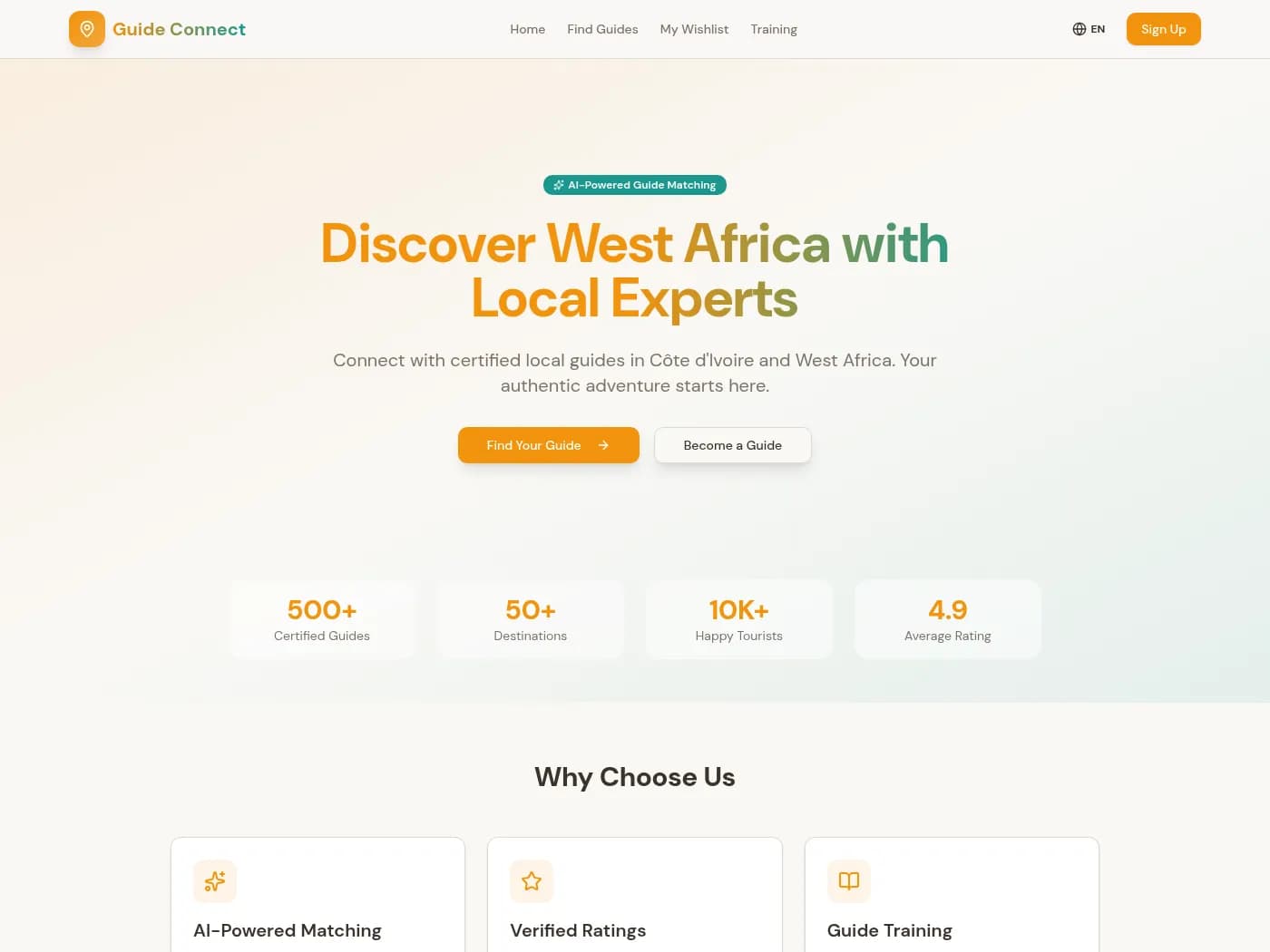 TourGuide Connect Afrique