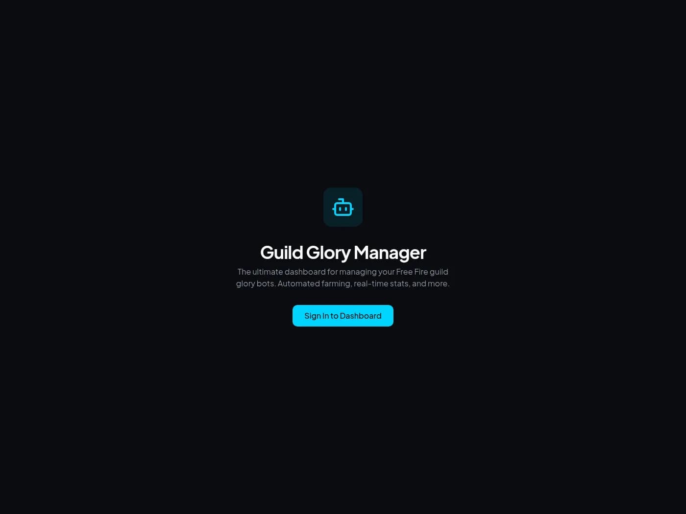 Guild Glory Bot Manager