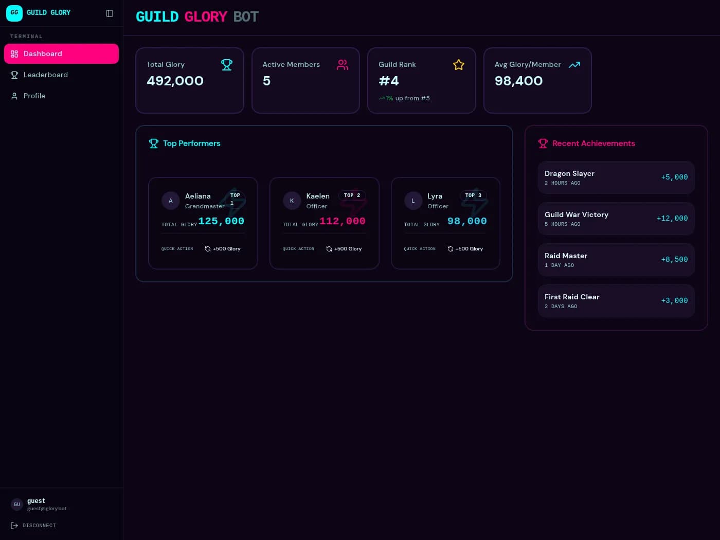 Guild Glory Bot