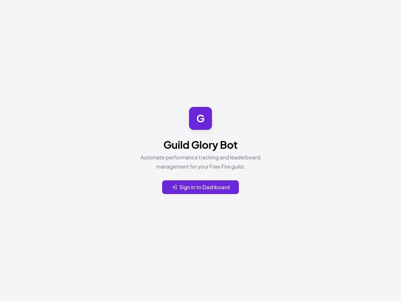 Guild Glory Bot