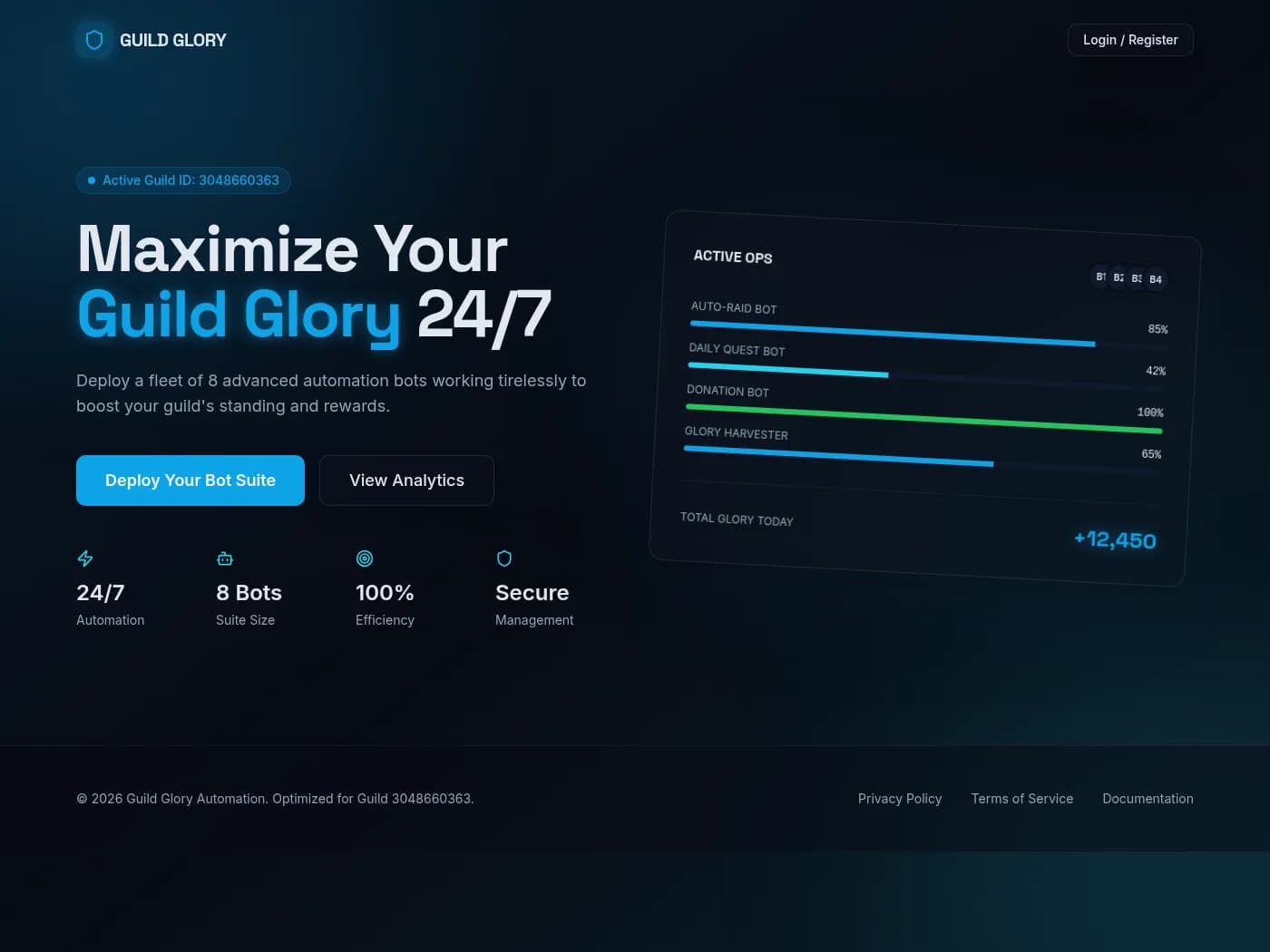 Guild Glory Bot Suite