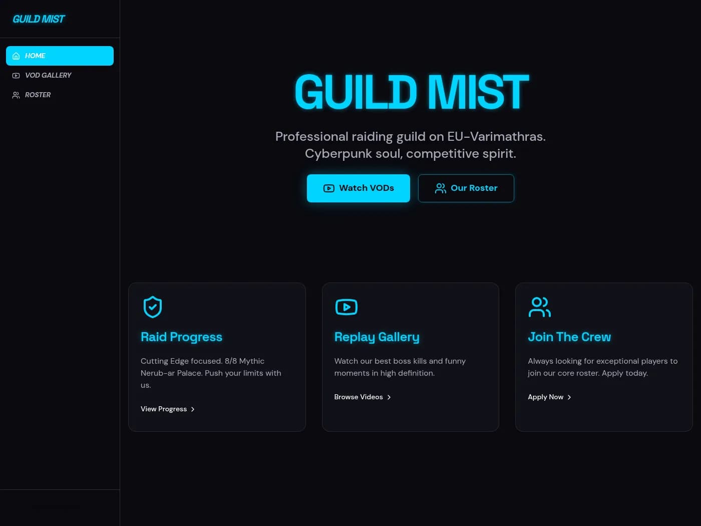 Guild Mist Neon Portal